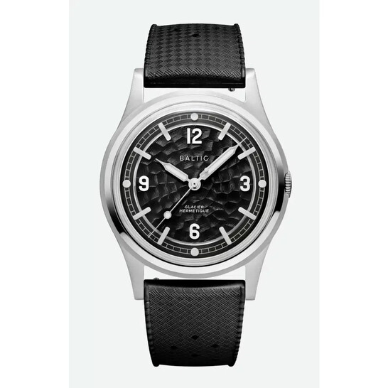 Baltic Hermetique Automatic Black Dial Men's Watch HERMGLACIERBLACK ...