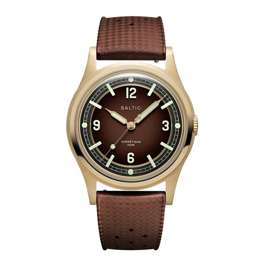 Baltic Hermetique Automatic Brown Dial Men's Watch Hermbronzebrown ...