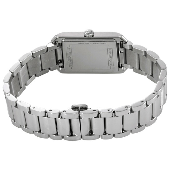 Baume Et Mercier Hampton Quartz Diamond White Mother of Pearl Dial ...