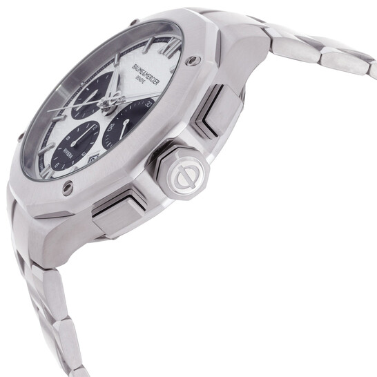 Baume Et Mercier Riviera Chronograph Automatic White Dial Men's Watch ...