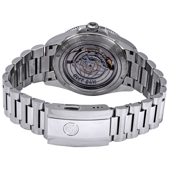 Bell And Ross Vintage Black Dial Automatic Men's GMT Watch BRV293-BL-ST ...