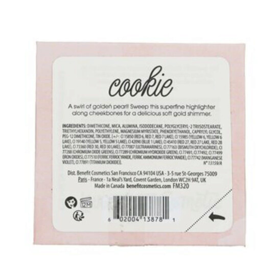 Benefit Ladies Cookie Golden Pearl Highlighter 0.28 oz Makeup ...