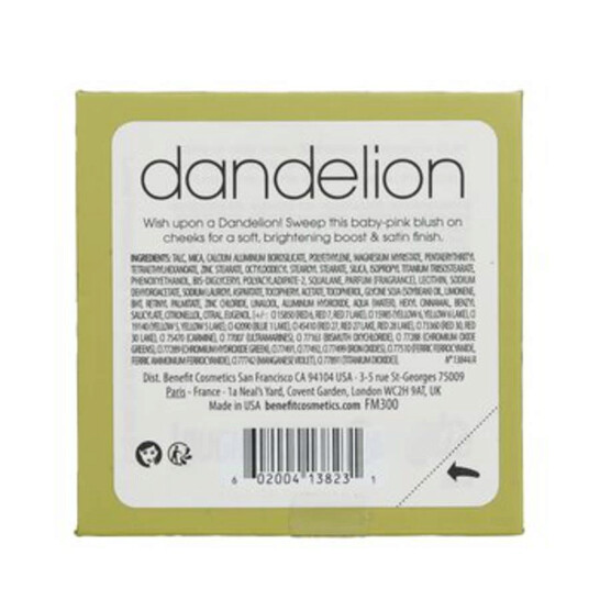 Benefit Ladies Dandelion Baby Pink Brightening Blush 0.21 oz Makeup ...