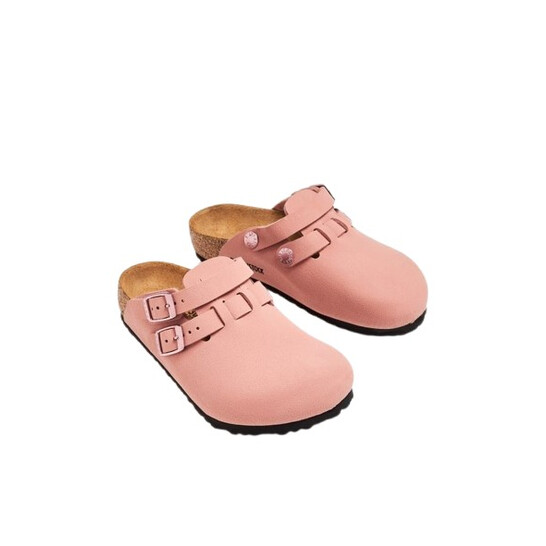 Birkenstock Kids Pink Clay Kay Birko-Flor Birkibuc Clogs, Brand Size 32 ...
