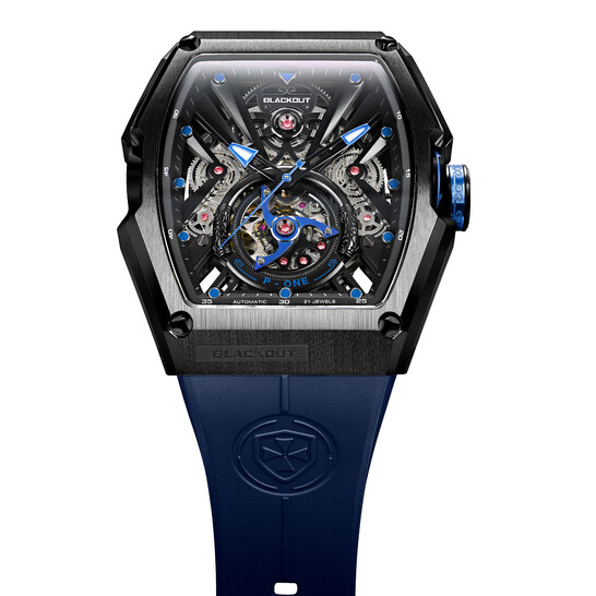 Blackout P-One Automatic Blue Dial Men's Watch WATPONBLU001 - Watches ...