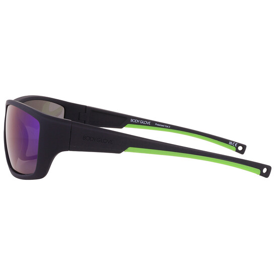 Body Glove BGFL 25 425 Polarized Green Mirror Wrap Men's Sunglasses ...