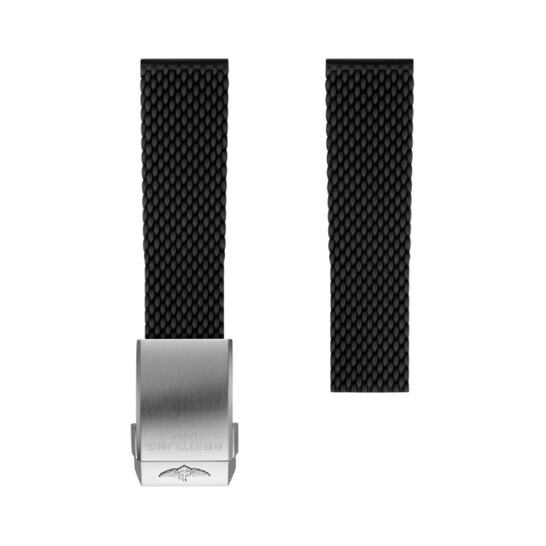 Breitling Black Aero Classic 20-22 mm Rubber Watch Strap 279S - Watch ...