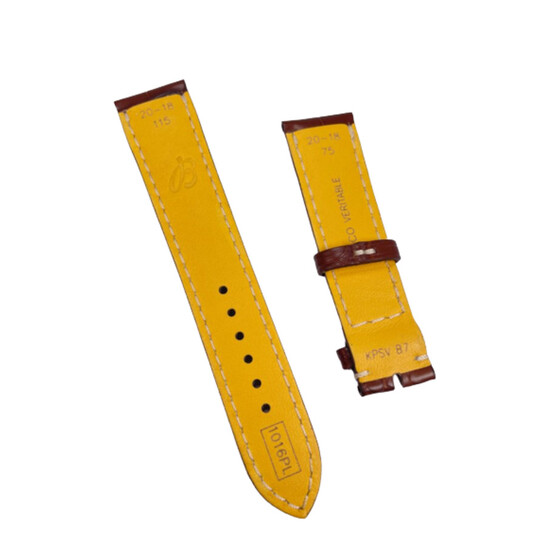 Breitling Brown Alligator Strap with Yellow Lining () 1016PL - Watches ...