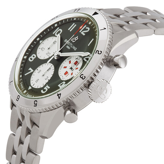 Breitling Classic Avi 42 Curtiss Warhawk Chronograph Automatic Green ...