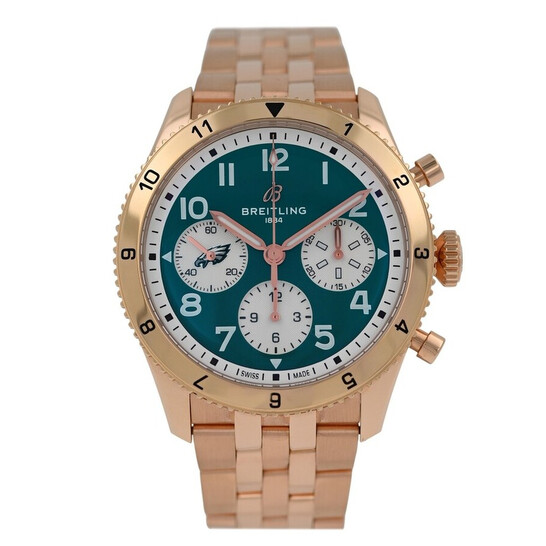 Breitling Classic Avi Chronograph Automatic Digital Chronometer Green ...