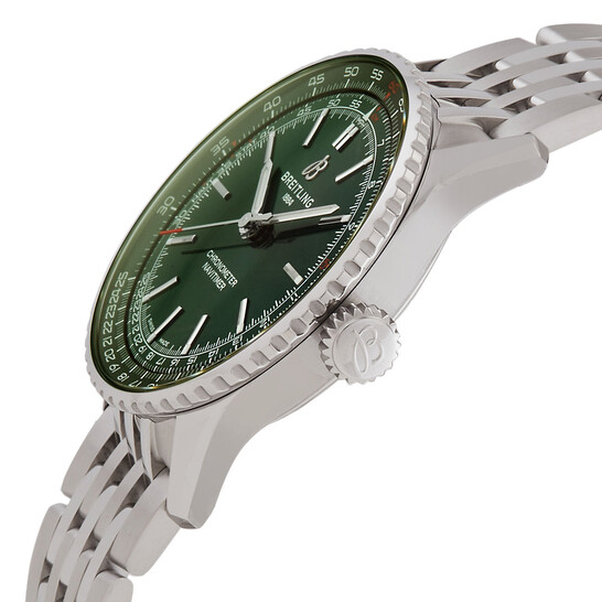 Breitling Navitimer Automatic 41mm Men's Watch Green Stainless Steel ...
