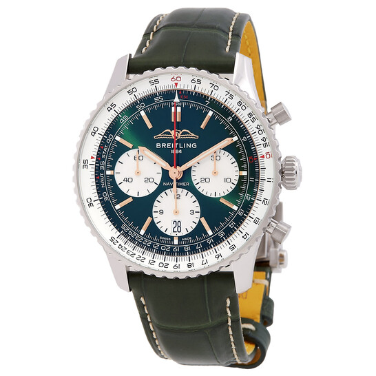 Breitling Navitimer Chronograph Green Limited Edition Automatic ...
