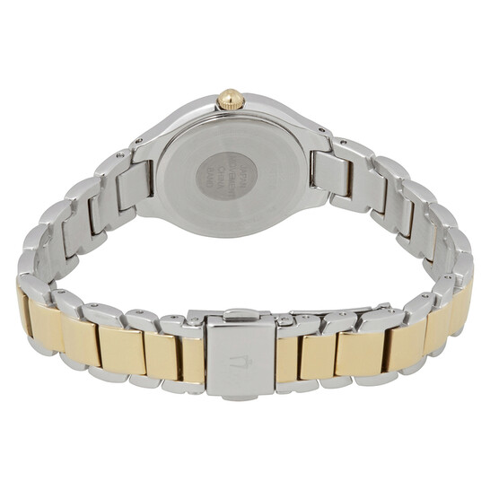 Bulova Classic Silver White Dial Two-tone Ladies Watch 98L217 ...