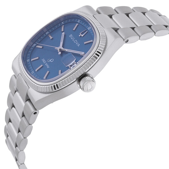 Bulova Super Seville Quartz Blue Dial Men's Watch 96B440 042429599789 ...