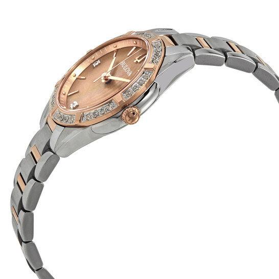 Bulova Classic Sutton Quartz Diamond Ladies Watch 98R264 7613077561157 ...