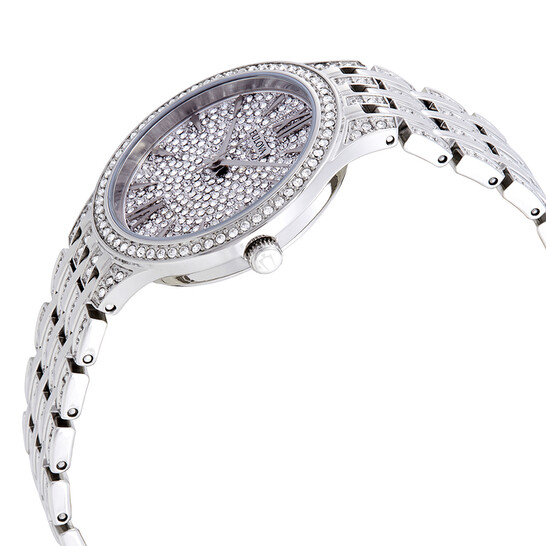 Bulova Crystal Silver Dial Ladies Watch 96L243 042429548442 - Watches ...