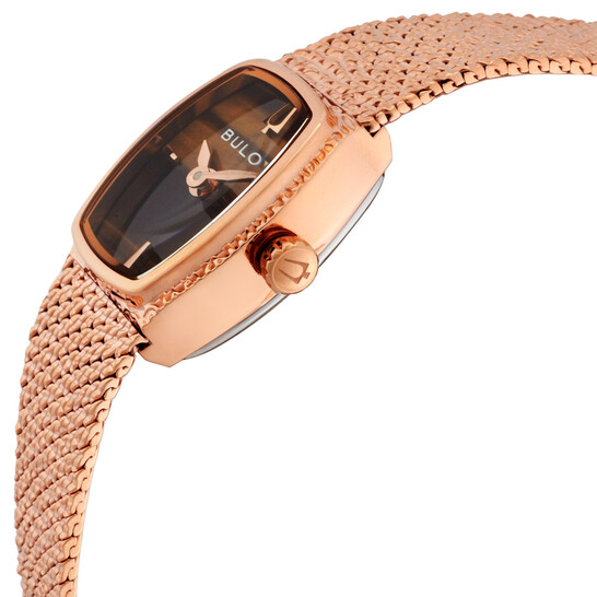 Bulova Goddess of Time Quartz Brown Dial Ladies Watch 97L185 ...