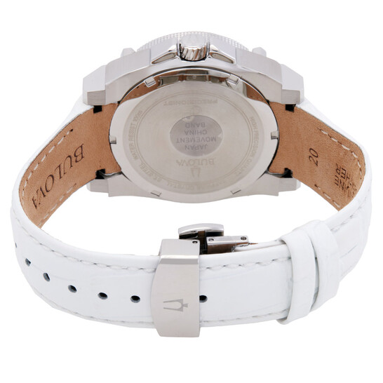 Bulova Icon Diamond Precisionist Silver Dial Ladies Watch 96J124 ...