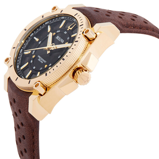 Bulova Icon Precisionist Black Dial Men's Watch 97B216 042429594104 ...