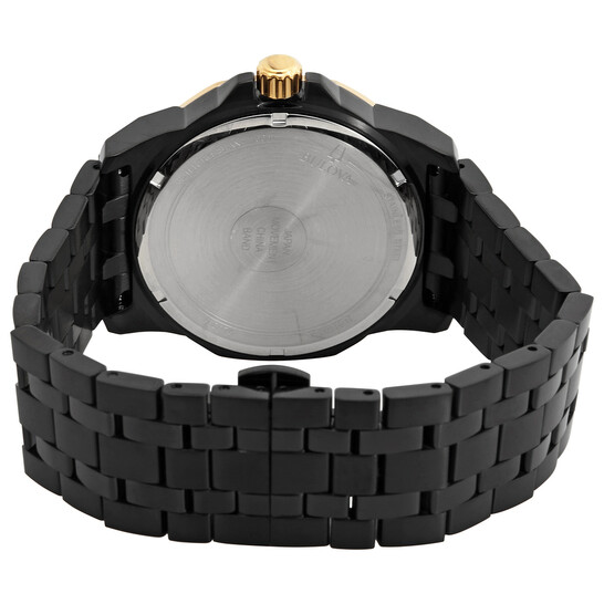 Bulova Marine Star Quartz Diamond Black Dial Men's Watch 98D176 ...