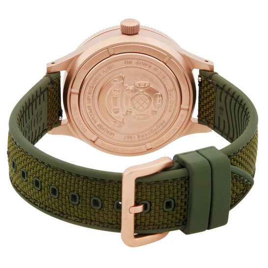 Bulova Mil Ships 150th Anniversary Special Edition Automatic Green Dial ...