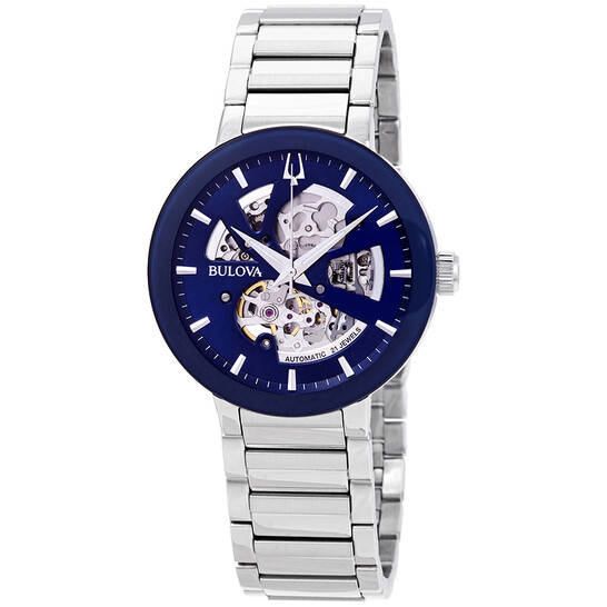 Bulova Modern Automatic Blue Dial Men's Watch 96A204 042429556850 ...