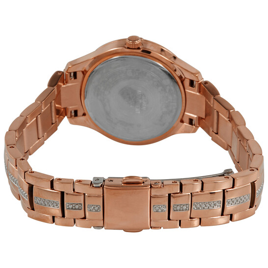 Bulova Phantom Quartz Crystal Chocolate Mother of Pearl Dial Ladies ...