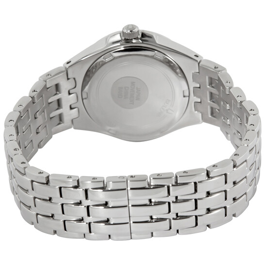 Bulova Phantom Quartz Crystal Silver-tone Pave Dial Ladies Watch 96L278 ...