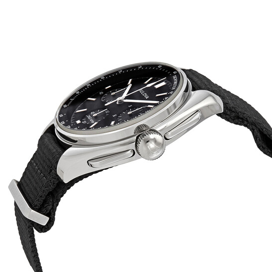 Bulova Special Edition Lunar Pilot Chronograph Black Dial Men's Watch ...