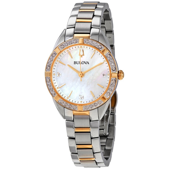 Bulova Sutton Quartz Crystal Ladies Watch 98R263 042429561137 - Watches ...