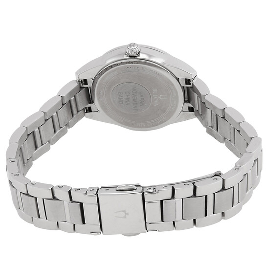 Bulova Sutton Quartz Diamond Blue Dial Ladies Watch 96P250 042429597471 ...