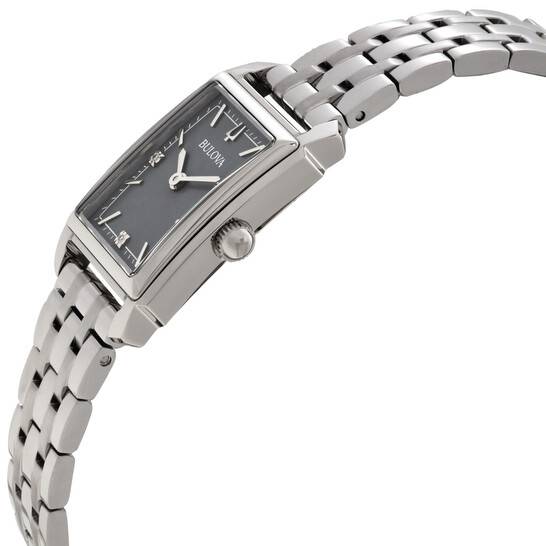 Bulova Sutton Quartz Grey Dial Ladies Watch 96P252 042429599680 ...