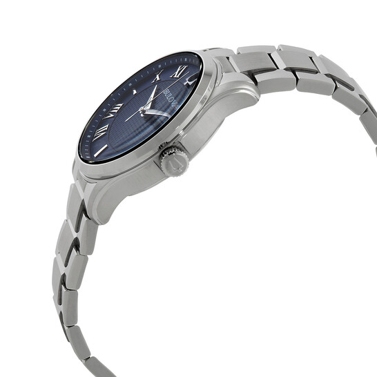 Bulova Wilton Classic Quartz Blue Dial Men's Watch 96B386 042429590588 ...