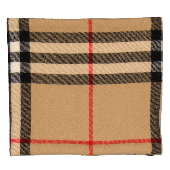 Burberry Archive Beige Vintage Check-Pattern Cashmere Snood 8083273 ...