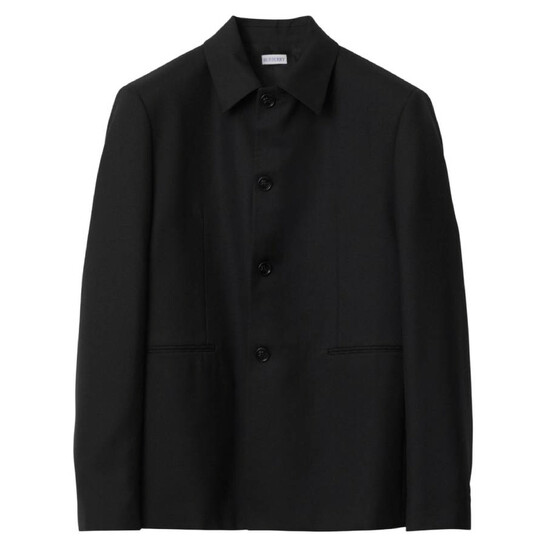 Burberry Button-Down Wool Tailored Jacket, Brand Size 50R (US Size 40R ...