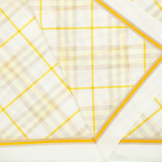 Burberry Check Pattern Cotton Scarf 8085856 5045705561529 - Jomashop