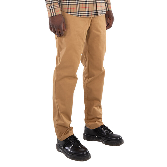 Burberry Denton Casual Cotton Trousers, Brand Size 56 (Waist Size 39 ...