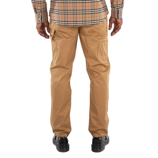 Burberry Denton Casual Cotton Trousers, Brand Size 56 (Waist Size 39 ...