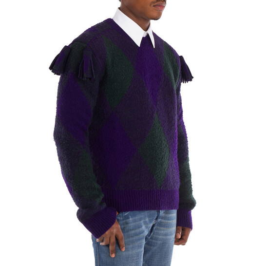 Burberry Diamond-Pattern Wool Jumper, Size Small 8077214 - Clothing ...