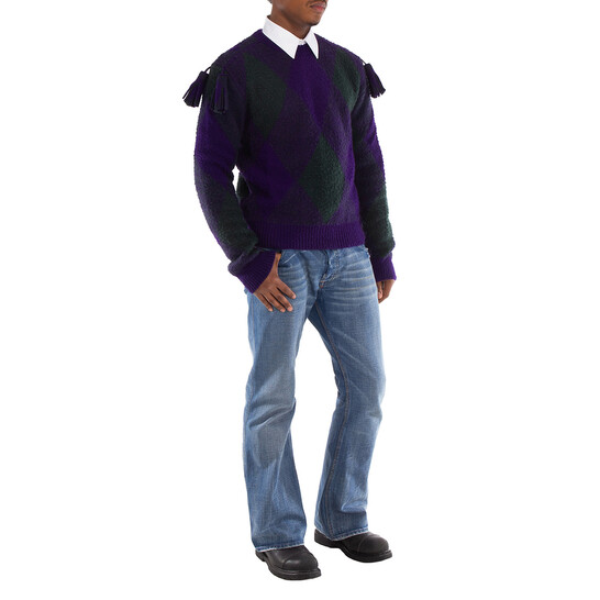 Burberry Diamond-Pattern Wool Jumper, Size Large 8077214 - Clothing ...