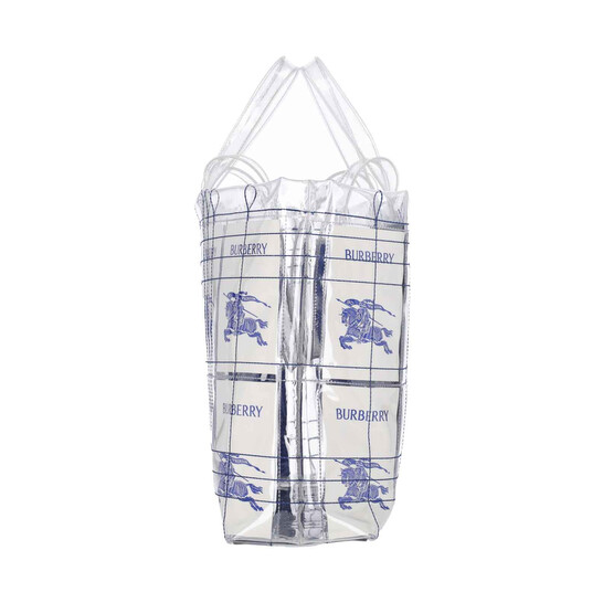 Burberry Equestrian Knight Logo Printed Transparent Tote Bag 8079639 ...