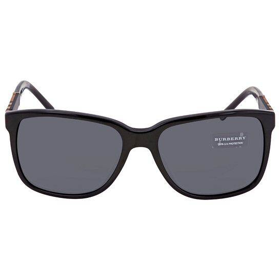 Burberry Grey Rectangular Men's Sunglasses BE4181 300187 58 ...