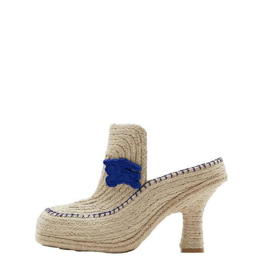 Burberry Highland Woven Cord Mules, Brand Size 37 ( US Size 7 ) 8086628 ...