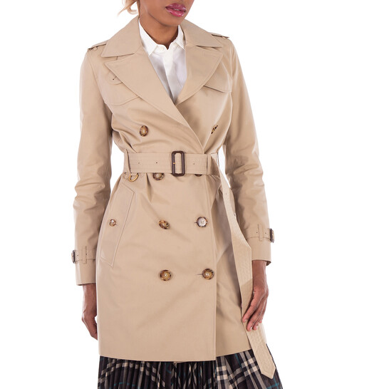 Burberry Islington Double Breasted Belted Trench Coat, Brand Size 4 (US ...