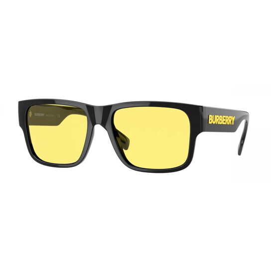 Burberry Knight Yellow Rectangular Men's Sunglasses BE4358 300185 57 ...