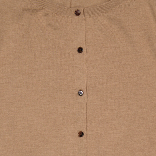 Burberry Ladies Biscuit Bra-Detail Long Sleeve Wool Dress, Brand Size 4 ...