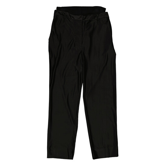Burberry Ladies Black Lombardy Double-waisted Jersey Pants, Brand Size ...