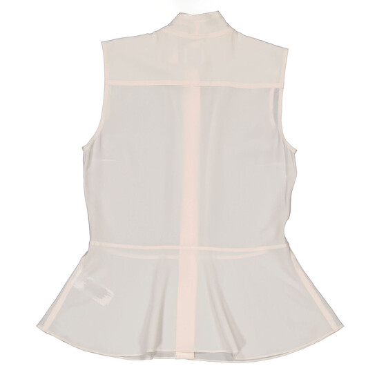 Burberry Ladies Soft Sand Erin Silk Crepe De Chine Sleeveless Top ...