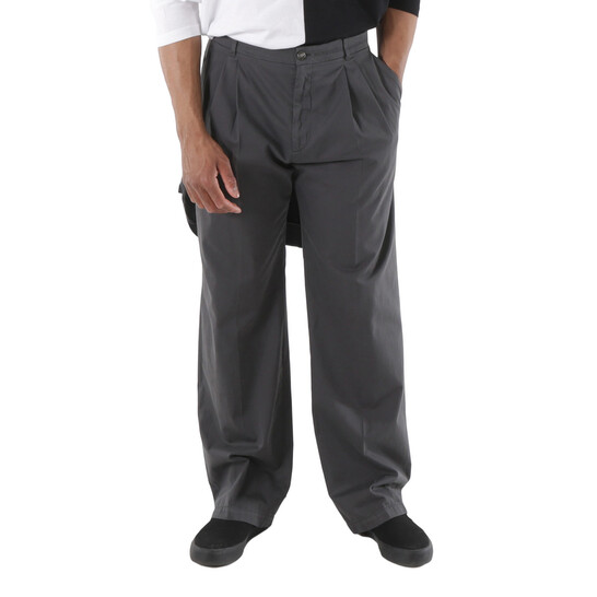 Burberry Pfd Wool Wide-Leg Panel Detail Trousers, Brand Size 54 (Waist ...