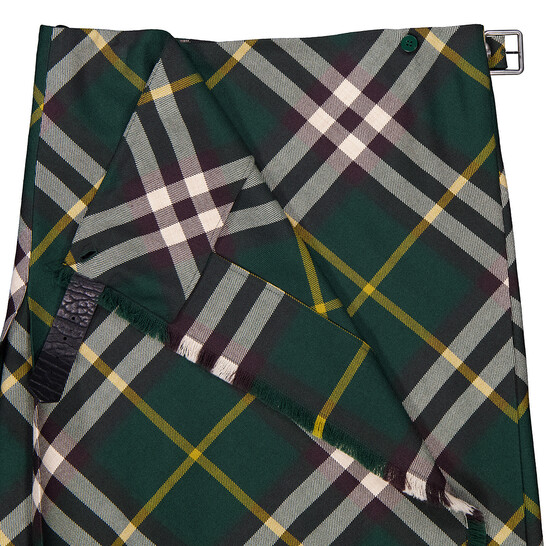 Burberry Plaid Wool Midi Skirt, Brand Size 6 (US Size 4) 8083016 ...